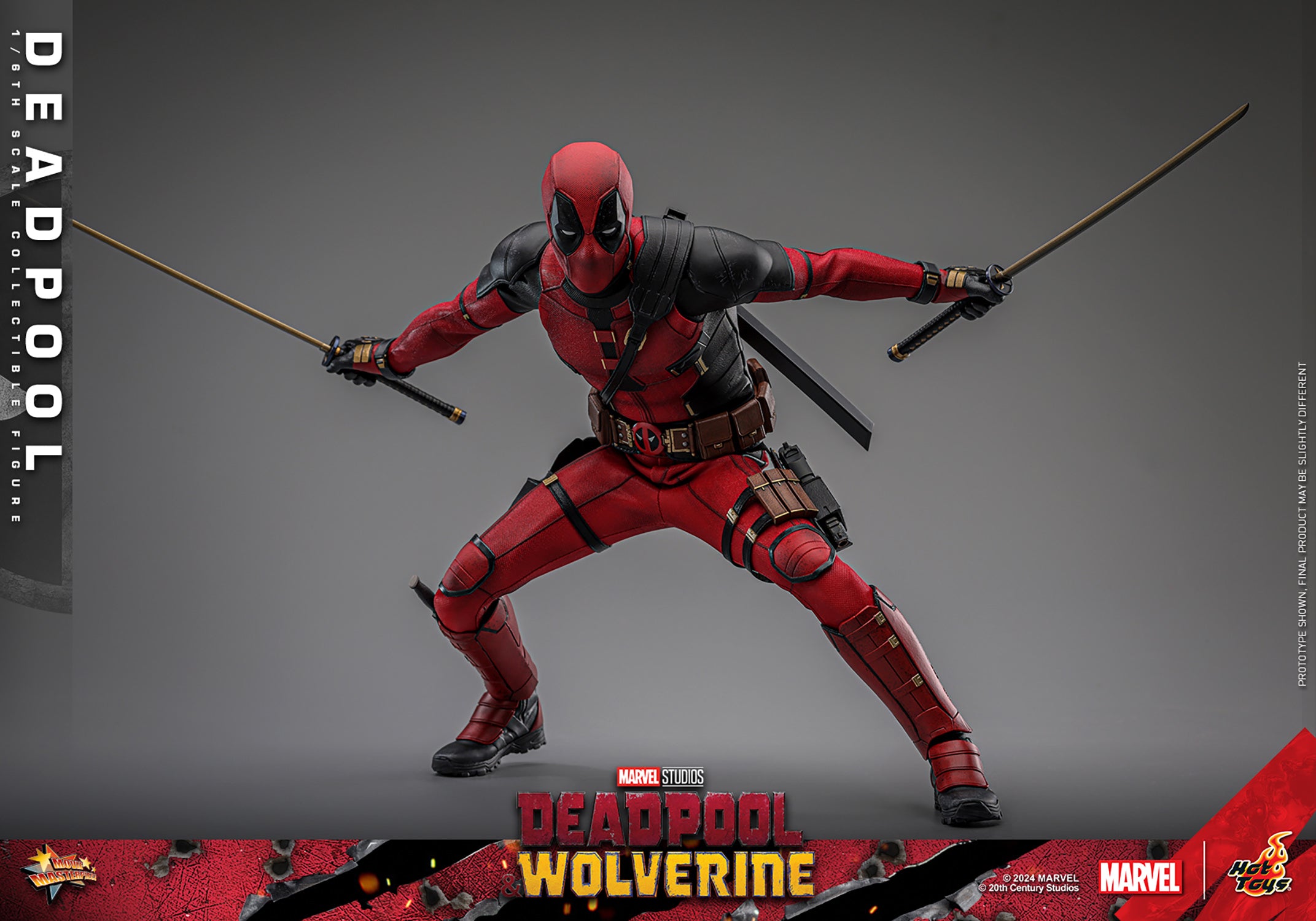 Hot Toys Deadpool & Wolverine Deadpool 1/6 Scale Figure MMS746 ...