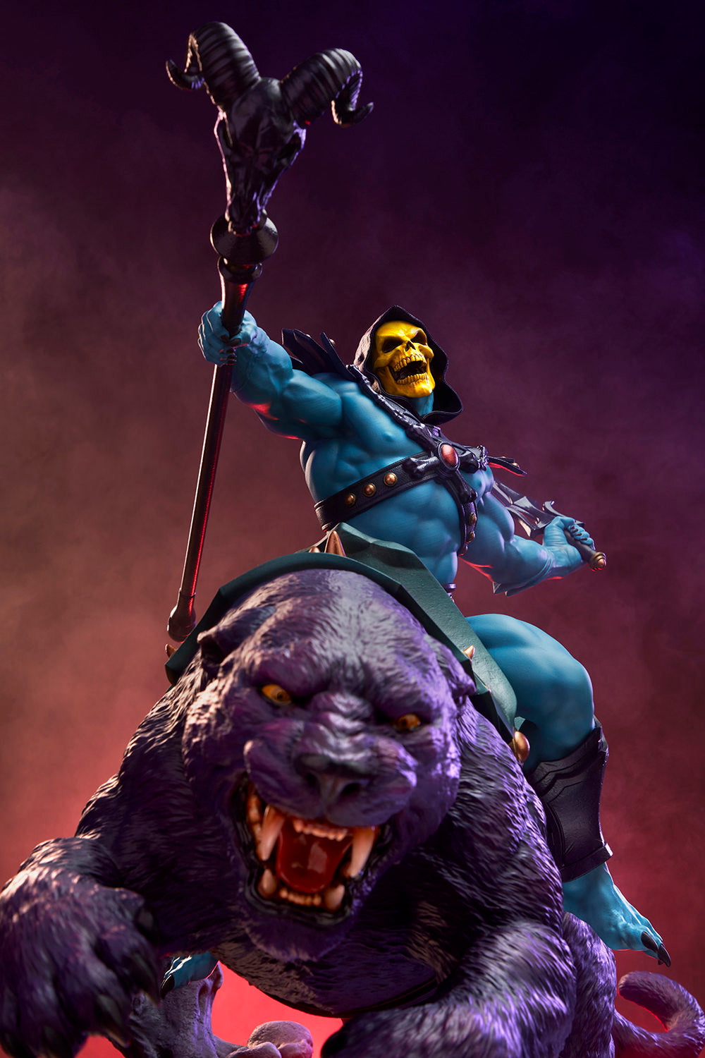 Skeletor & Panther Masters of the Universe Deluxe 1/6 Scale Maquette ...