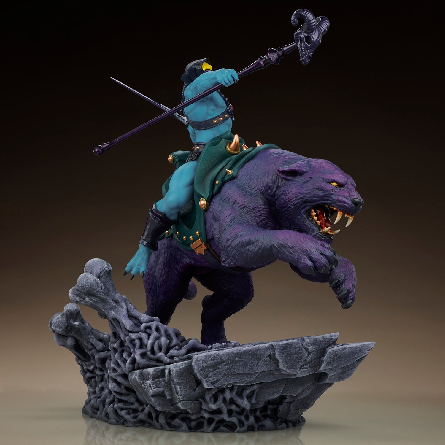 Skeletor & Panther Masters of the Universe Deluxe 1/6 Scale Maquette ...