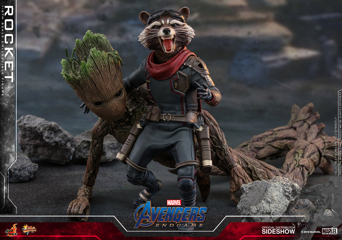 Hot Toys Rocket Marvel Avengers: Endgame Sixth Scale Figure ...